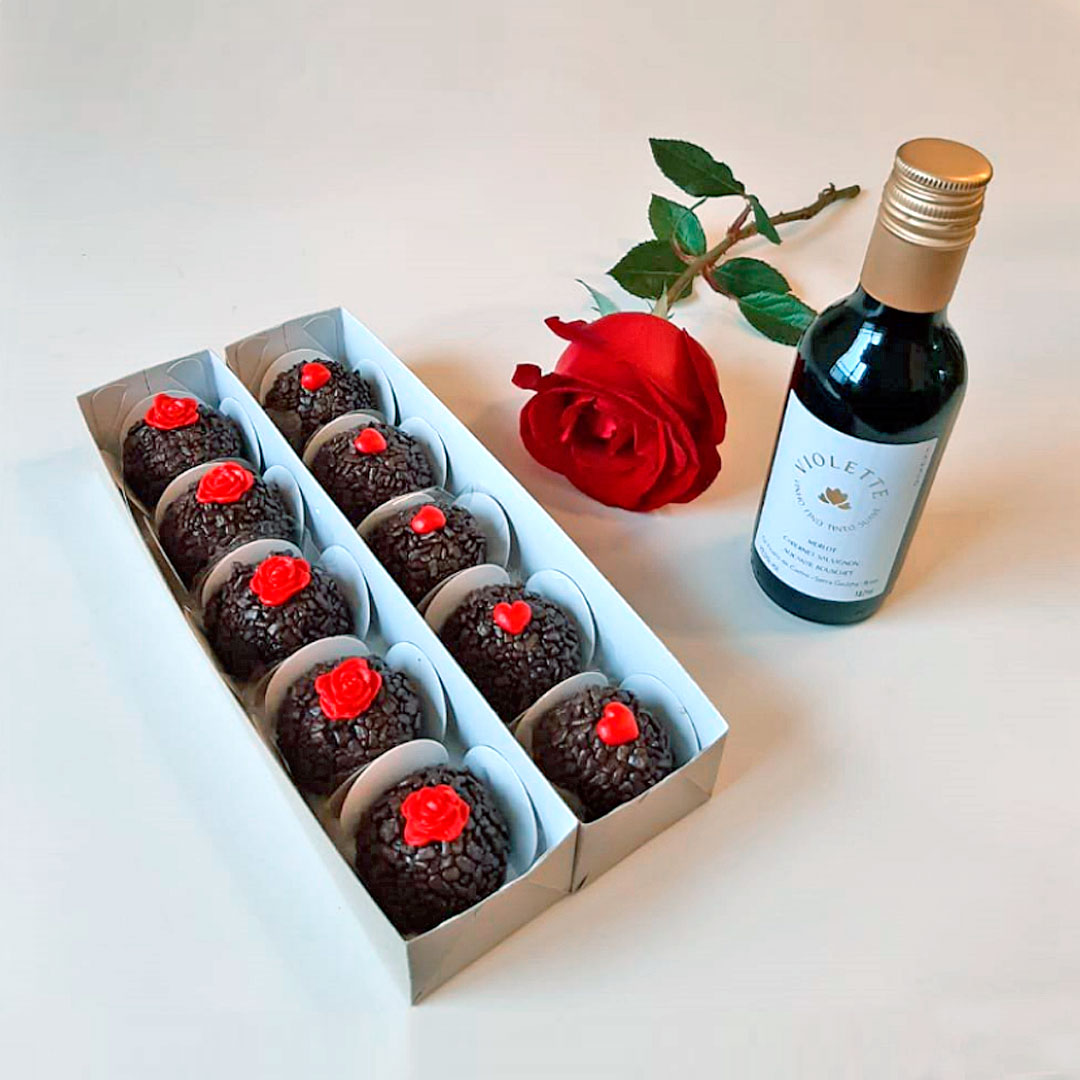 Kit Chocolate & Vinho – Junot Chocolatiere Kit Chocolate & Vinho – Junot Chocolatiere